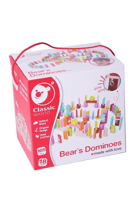Classic World Bear Dominoes – Toy-Box@hants