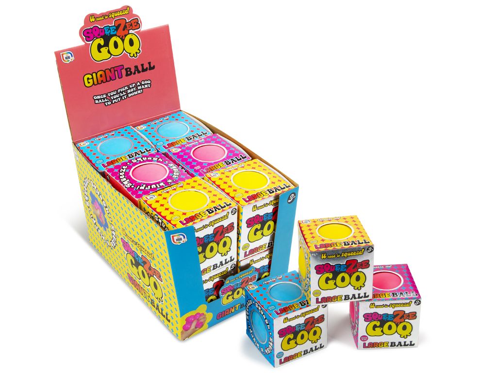 SQUEEZY GOO GIANT BALL Age 3+ Squishy Stress Anxiety Ball Fidget Toy ...